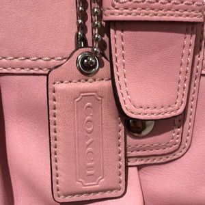 Bags | Coach Pink Satchel | Poshmark